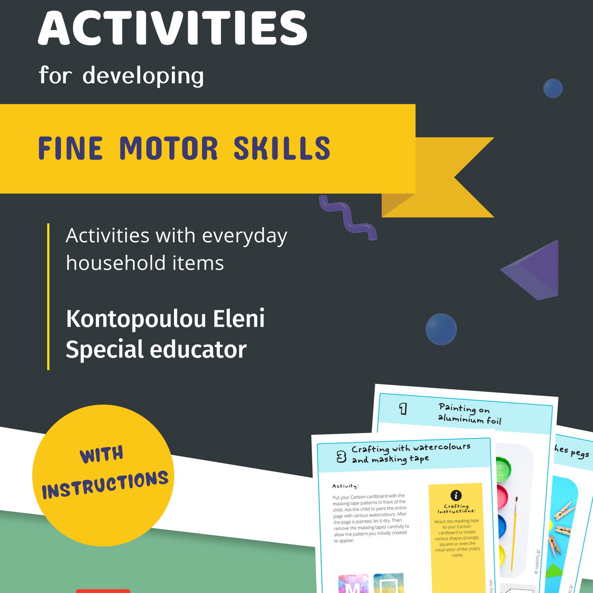100 activities for developing fine motor skills – Upbility Publications
