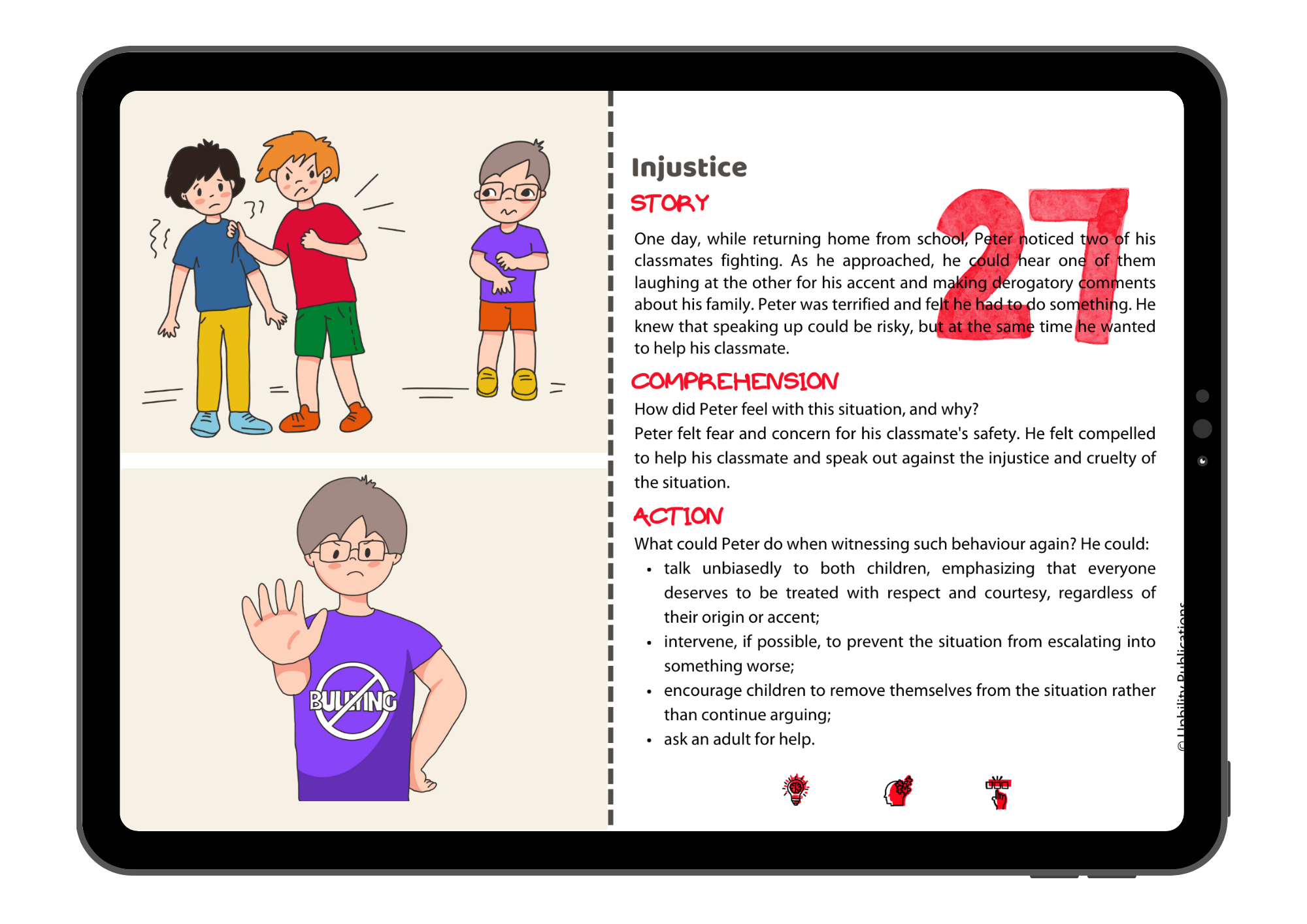 Social Situations – School Bullying | Flip Card Series — Upbility ...