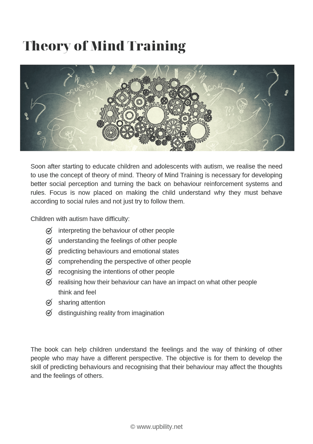 Theory of Mind training — Upbility Publications