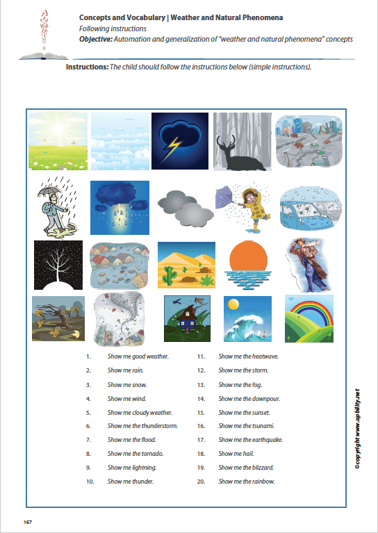 Concepts and vocabulary | WEATHER AND NATURAL PHENOMENA – Upbility ...
