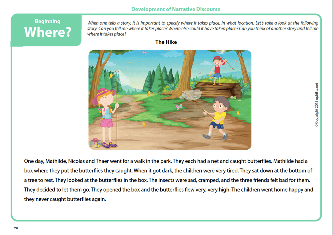 Development of narrative discourse — Upbility Publications