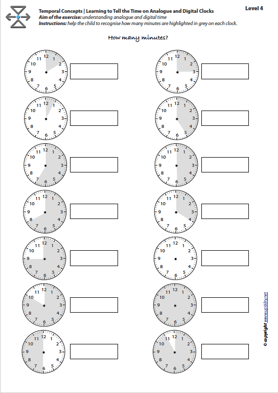 TEMPORAL ORIENTATION | Learning to Tell the Time on Analogue and Digit ...