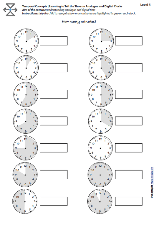 TEMPORAL ORIENTATION | Learning to Tell the Time on Analogue and Digit ...