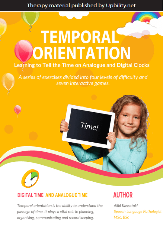 TEMPORAL ORIENTATION | Learning to Tell the Time on Analogue and Digit ...