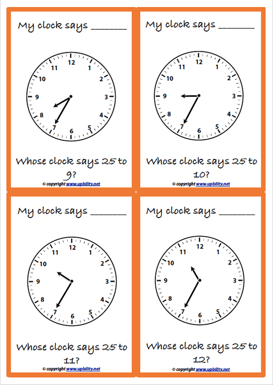 TEMPORAL ORIENTATION | Learning to Tell the Time on Analogue and Digit ...