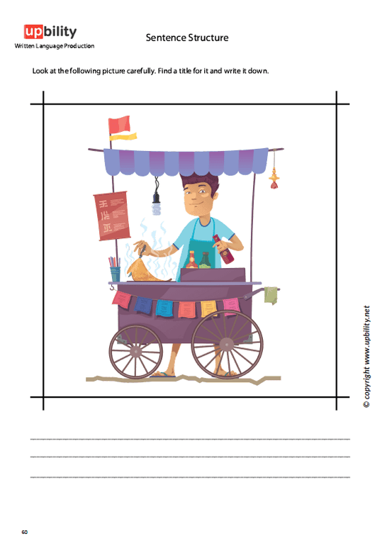 Written Language Production | SENTENCE STRUCTURE — Upbility Publications